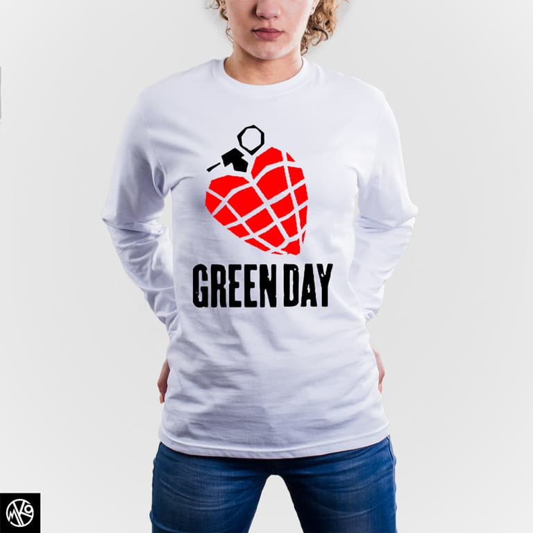 Green Day Logo majica dugi rukav - MKO Clothing